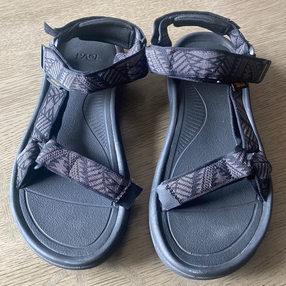 Teva | Shoes | Teva Mens Hurricane Xlt 2 Black Gray Strap Outdoor ...